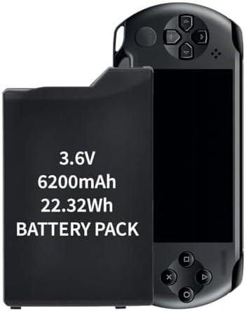 Amazon.com: Qoutmcuy PSP 1000 Battery,6200mAh High Capacity Replacement ...