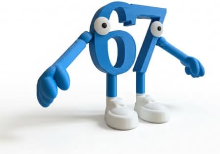 Buy Sixty Seven | 67 Toy - Steal a Brainrot Action Figure | 4-Inch Meme ...