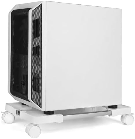 Hmseng Adjustable Pc Stand for Floor, Computer Tower Stand with 4 ...