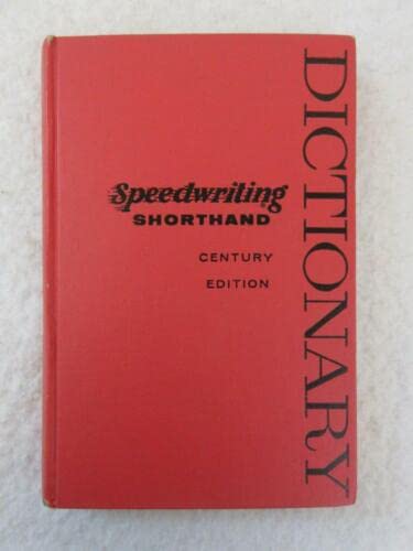 Alexander Sheff SPEEDWRITING SHORTHAND DICTIONARY Century Edition 1954 ...