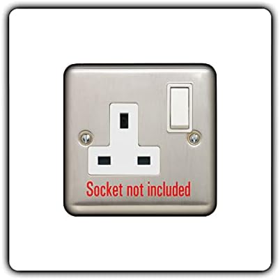 Single Light Switch Surround Acrylic Finger Plate Panel Socket (White ...