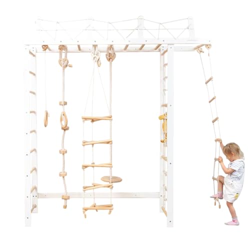 Amazon.com: Woodandhearts Large Swedish Ladder Bundle: Playmat, Monkey ...
