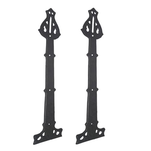 Shristy Hardware "Kibzaim" Black Antique Iron False Hinge Front (Black ...