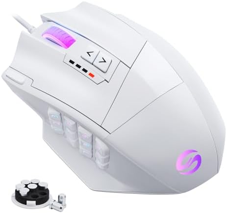 Amazon.com: SOLAKAKA SM809 MMO Gaming Mouse Wired RGB with 9 Side ...