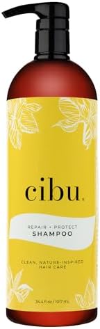 Amazon.com : CIBU Repair + Protect Shampoo 30086 Restores Damaged Hair ...