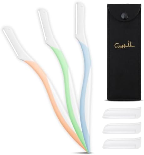 Amazon.com: 40pcs Eyebrow Razor for Women, Face Shaver Kit Dermaplaning ...