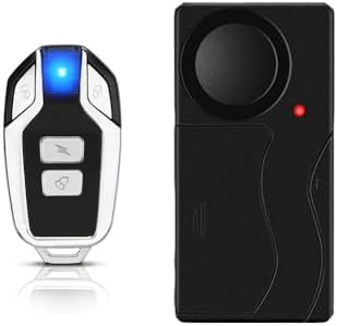 Amazon.com: Wireless Vibration Alarm with Remote Control Anti-Theft ...