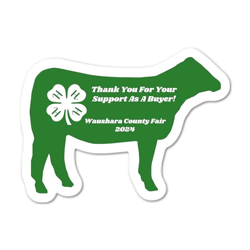 Amazon.com: 4-H Beef, Thank You Buyer Sticker- Waterproof : Handmade ...