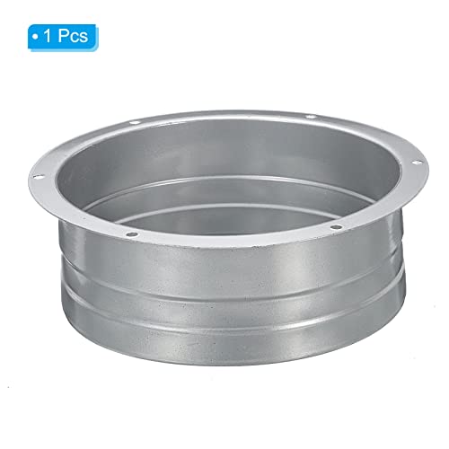 PATIKIL 6 Inch Duct Connector Flange, Metal Straight Pipe Exhaust Hose ...
