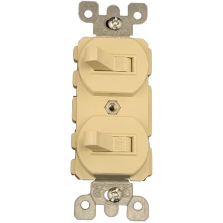 Leviton 5334-W 20 Amp, 120/277 Volt, Duplex Style Single-Pole / Single ...