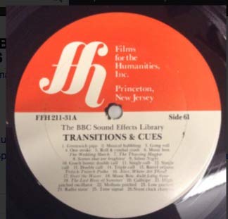 Movie Effects, Experimental BBC Sound Crew - The BBC Sound Effects ...