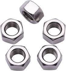 M12 Stainless Steel 202 Grade Hexagonal shape Nuts- 5 Nos : Amazon.in ...