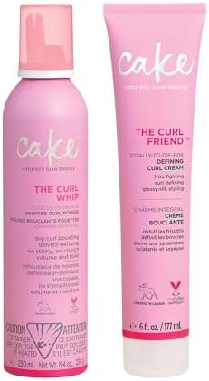 Amazon.com: Cake Beauty Curl Friend Defining Cream & Volumizing Mousse ...
