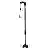 Dr. TORSO Strong Walking Stick with Adjustable Height, Mild-Steel Body ...