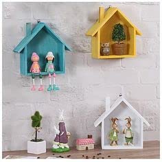 WIWE SHOPEE MDF HUT Shape Wall Shelf (Set of 3) 3 : Amazon.in: Home ...