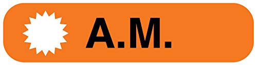 Amazon.com: United Ad Label Medication Instruction Labels A.M., 1-5/8 ...