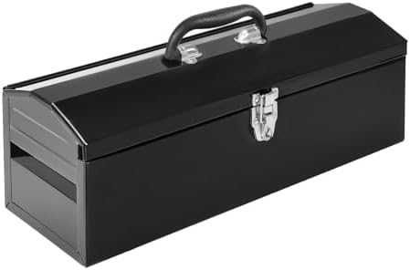 Edward Tool Stainless Steel Tool Box 16” - Small Metal Organizer Box ...