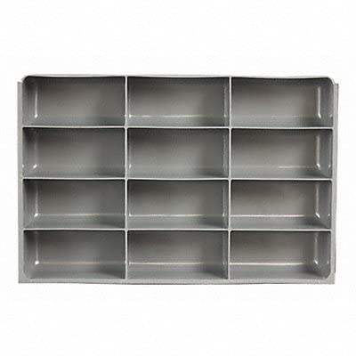 Durham 124-95-12-IND Large, Polypropylene, 12 Compartment Insert, Gray ...