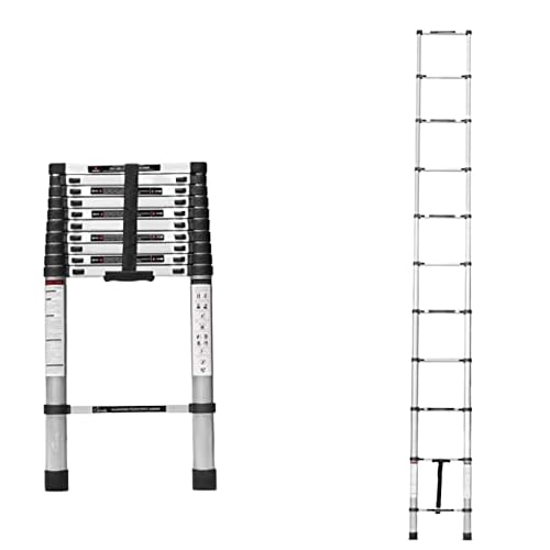 RNR Single Telescopic Ladder (Straight) 3.2 Meter (10.5 ft) with Steps ...