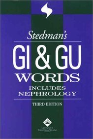 Stedman's GI & GU Words: With Nephrology Words 3e: Stedman's: Amazon ...