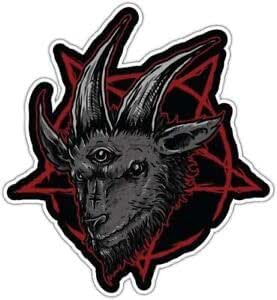 Amazon.com - Devil Goat Satan Sticker 4.6" in - Lucifer Evil Hell Decal ...
