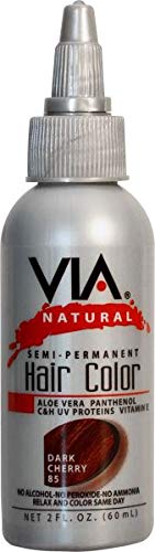 Amazon.com : Via Natural Hair Color 085 [Dark Cherry] (Pack of 4 ...