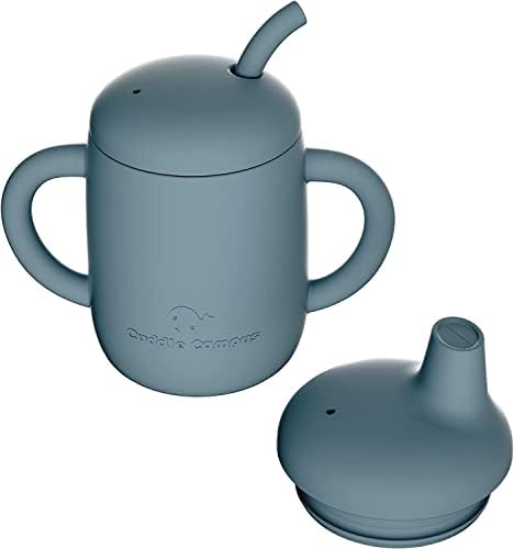 Amazon.com: Yellow Sustainable silicone sippy cup for baby | 6months ...