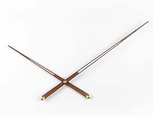 Amazon.com: DAYDAYART Walnut Wall Clock Hands, DIY Large Wall Clock ...