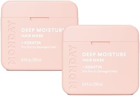 Amazon.com: MONDAY HAIRCARE DEEP MOISTURE Hair Mask with Keratin, Argan ...