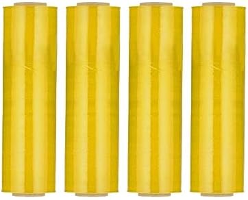 Amazon.com : PSBM Yellow Stretch Wrap, 4 Pack, 17 Inch x 1476 Feet, 34 ...