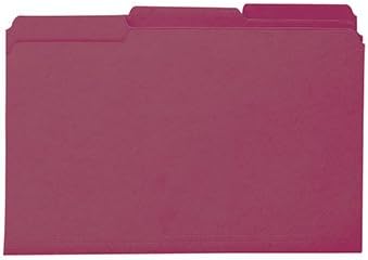 Amazon.com : Interior Folders, Legal, 1/3 Cut Tab, .75" Expansion ...