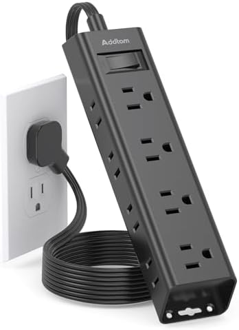 Amazon.com: Extension Cord Flat Wall Plug - Surge Protector Power Strip ...