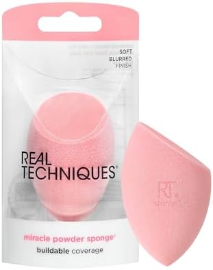 Amazon.com : Real Techniques Miracle Powder Sponge, Makeup Blending ...