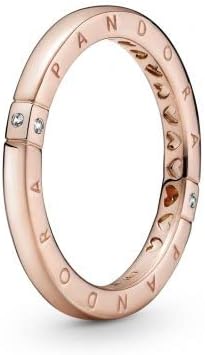 Anillo Pandora 189482C01-52 Logotipo y corazones – BigaMart