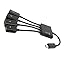 chenyang 3 Port Micro USB OTG Adapter Cable with Power Supply for ...