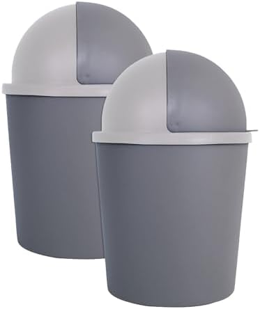 Kuber Industries 2.5 Liter Mini Desktop Plastic Dustbin With Lid|Small ...