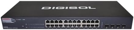 DIGISOL 24 Port Gigabit Ethernet Layer 2 Web Managed Switch with 4 ...