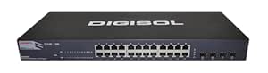 DIGISOL 24 Port Gigabit Ethernet Layer 2 Web Managed Switch with 4 ...