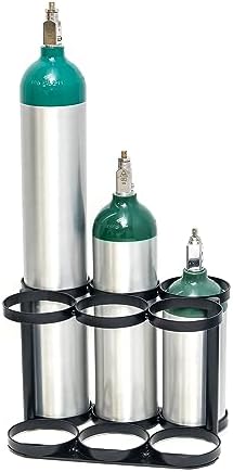 Amazon.com: AireMed Oxygen Tank Holder – Holds (6) E, D or M9/C Size ...