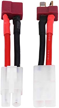 Yowoo 2 Pairs EC5 to T-Plug Deans Style Male Female RC Connector Adapter for RC Lipo Battery Toy ...