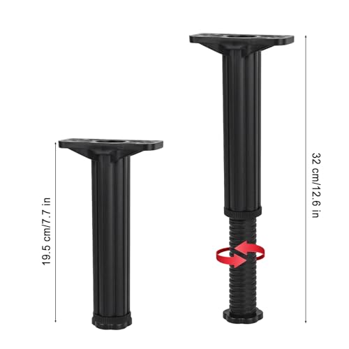 Riobby Bed Support Legs Adjustable Legs, Plastic Steel Furniture Foot ...