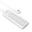 Amazon Basics 12-Outlet, 4000 Joule Power Strip Surge Protector, 8ft ...