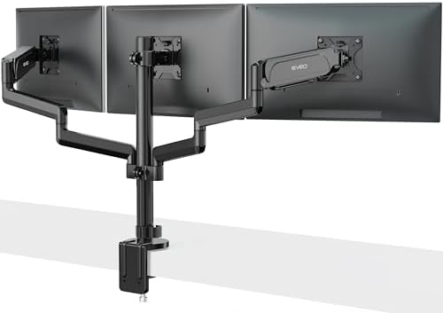 Amazon.com: Mount-It! Triple Monitor Mount with USB and Audio Ports, 3 ...