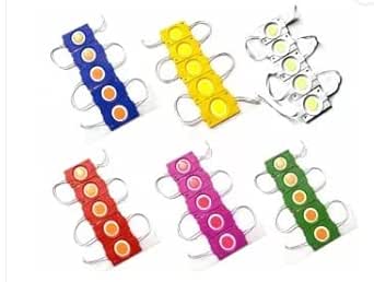 Buy KM (5 Pc Each Red Green Blue Yellow White Pink) 24V DC Coin lens ...