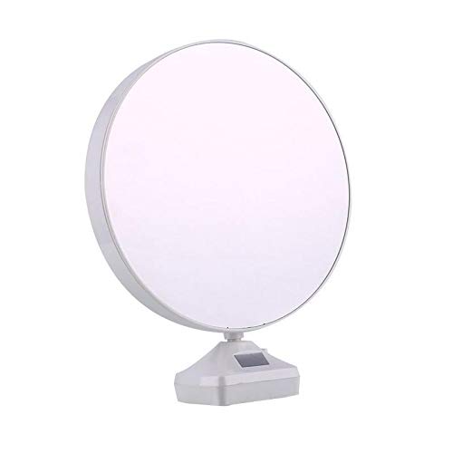 Lets White Round Magic Mirror Photo Frame with LED, Tabletop Plastic ...