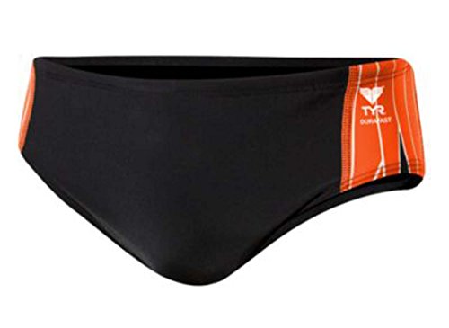 (TG. 26) TYR RPX7 062, Slip Insertato Uomo, Nero/Arancio, 26 - NUOVO