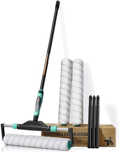 Amazon.com: 10pcs PinStone Large Paint Roller Kit, 12"-18" Adjustable ...