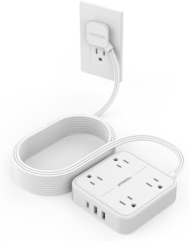 Regleta Multicontacto USB, EASYTAO Regleta de Alimentación, Enchufe ...