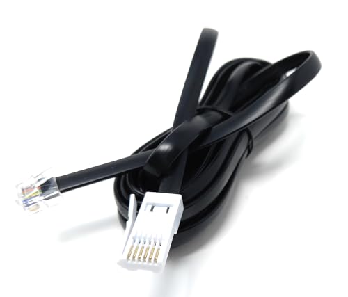 DRUT 3m BT 631A Plug to RJ12 6P6C Plug Lead, 6 Wire Telephone Line Cord ...