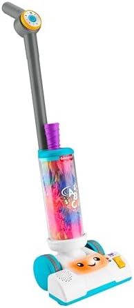 Fisher-Price Educational Fun Toy for Toddlers, 2-in-1 Vacuum Cleaner ...